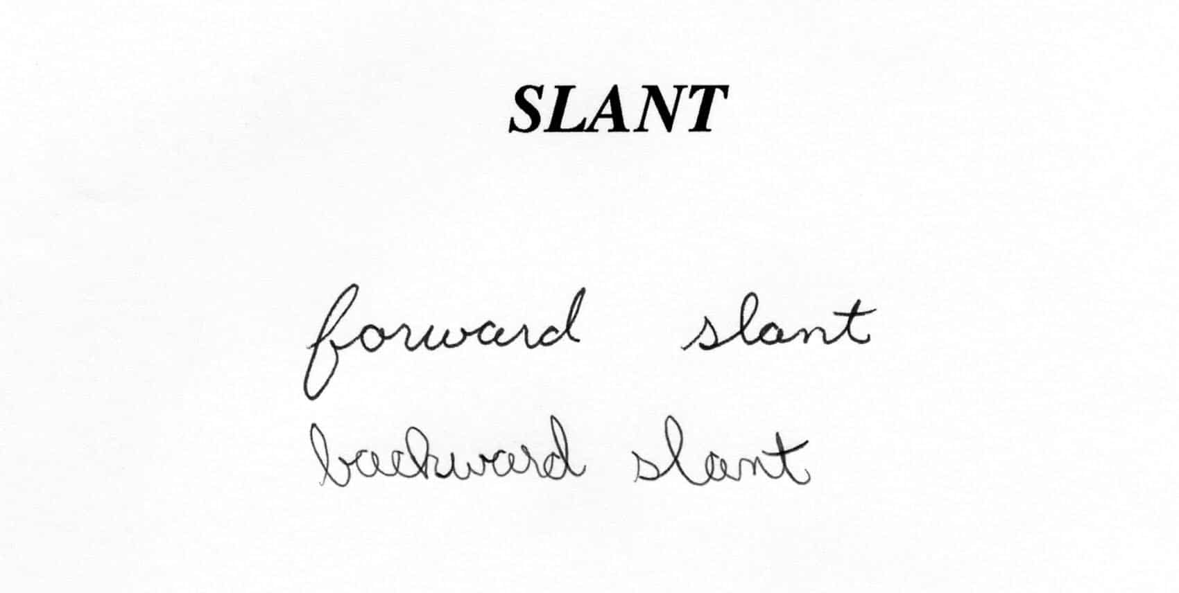 Individual Characteristics - Slant - Questioned Documents - Norwitch ...